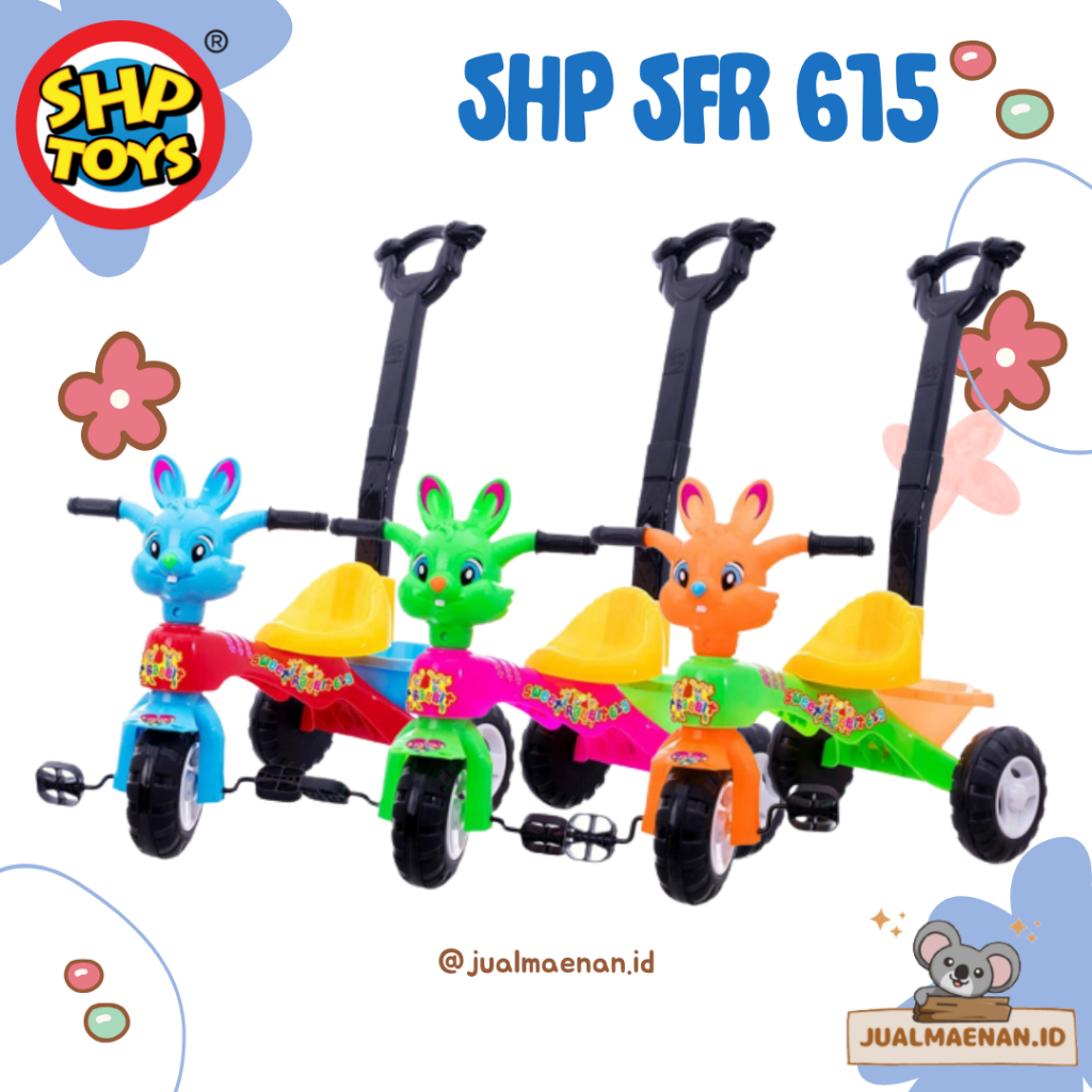 Jual MAINAN ANAK SEPEDA RODA TIGA TRICYCLE SFR 615 SHP TOYS | Shopee ...
