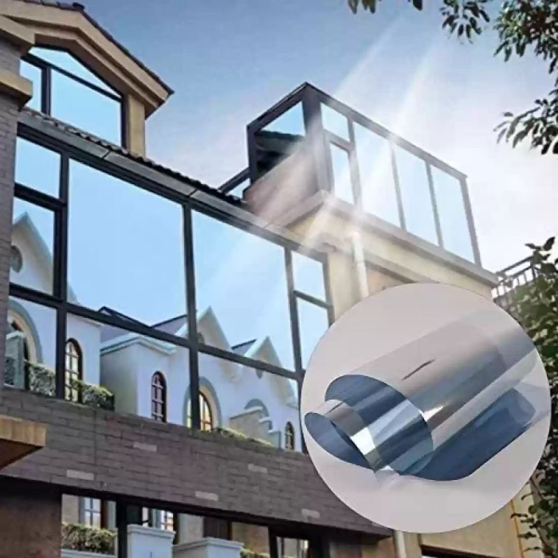 Jual kaca film jendela rumah gedung stiker one way silver silver anti ...