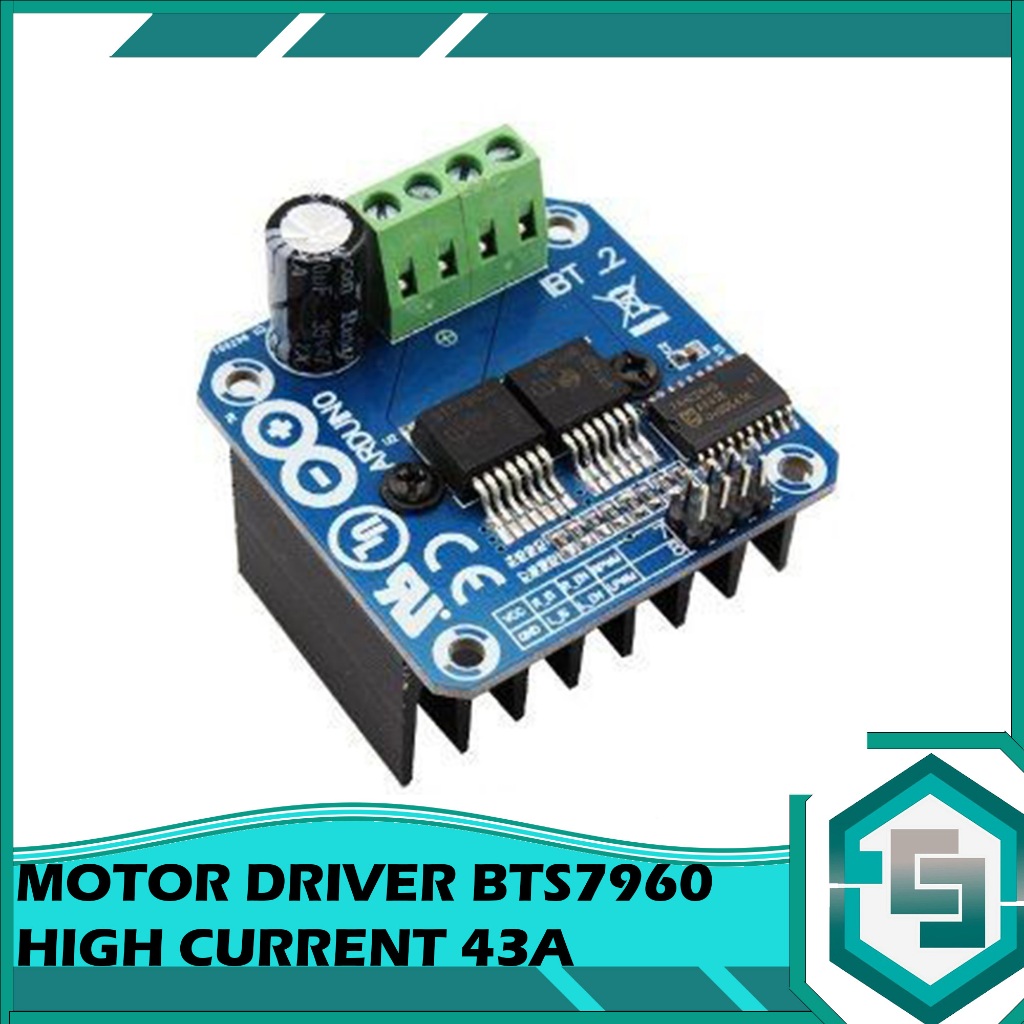 Jual BTS7960 BTS7960B 43A HIGH CURRENT MODUL MOTOR DRIVER | Shopee ...