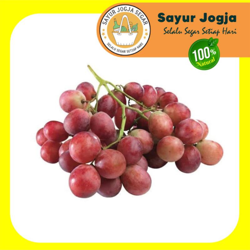 Jual BUAH ANGGUR MERAH [250 gram] | Shopee Indonesia