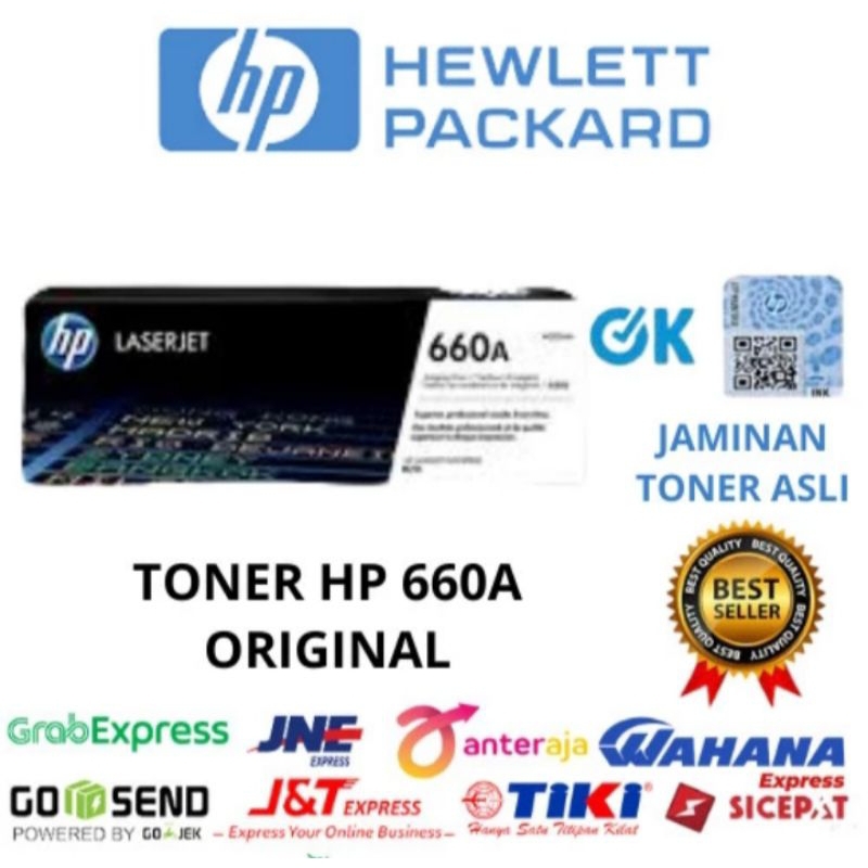 Jual Toner HP LaserJet 660A Black (W2004A) Original Cartridge | Shopee ...