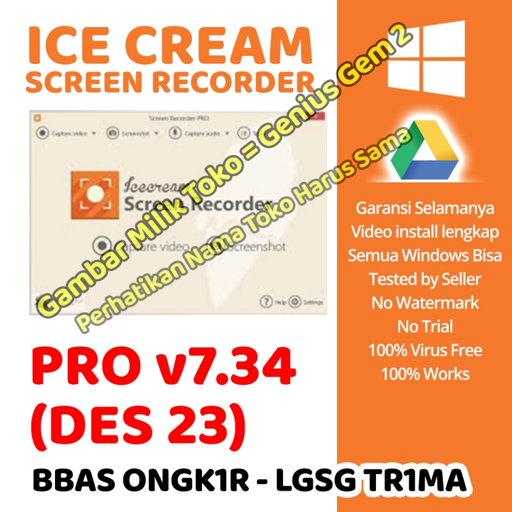 Jual Ice Cream Screen Recorder | Shopee Indonesia