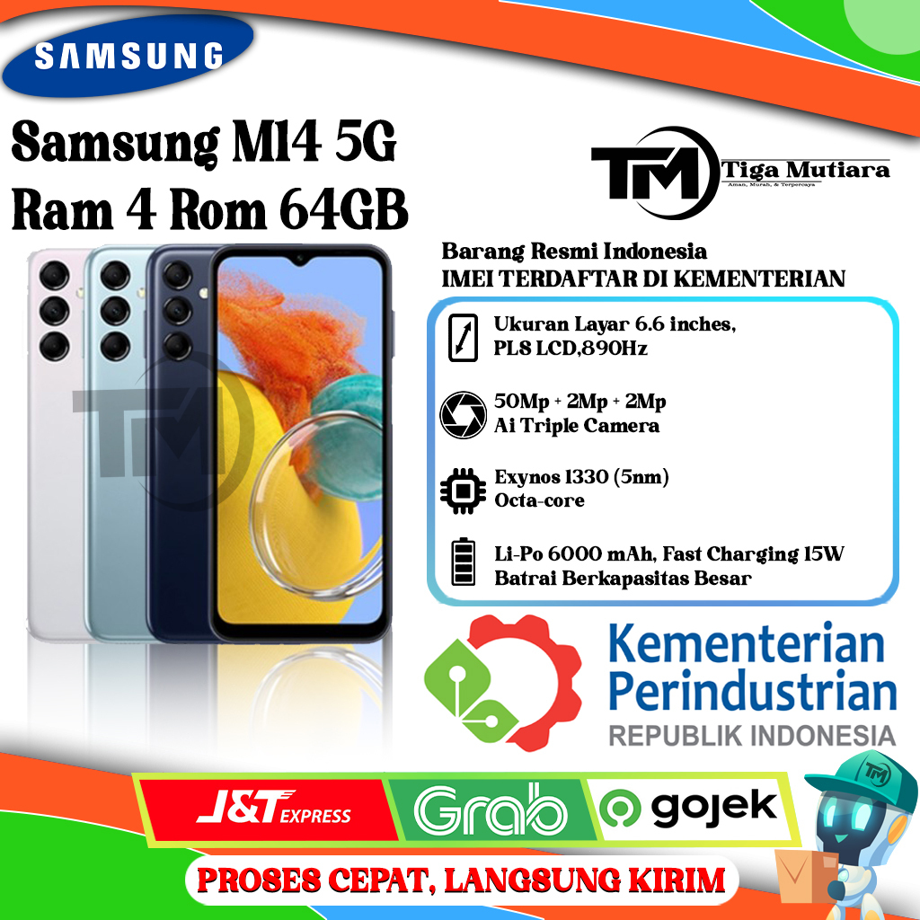 Jual Samsung M14 5G Ram 4/64GB | Ram 4/128GB | Shopee Indonesia
