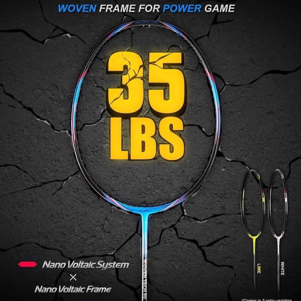 Jual Raket Badminton Maxbolt Woven Tech 60 90 Original 35 Lbs | Shopee ...