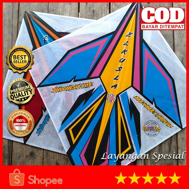 Jual LAYANGAN SUKHOI SUPER ELKUSLA / SPESIAL 4 WARNA / ISI 10 PCS ...