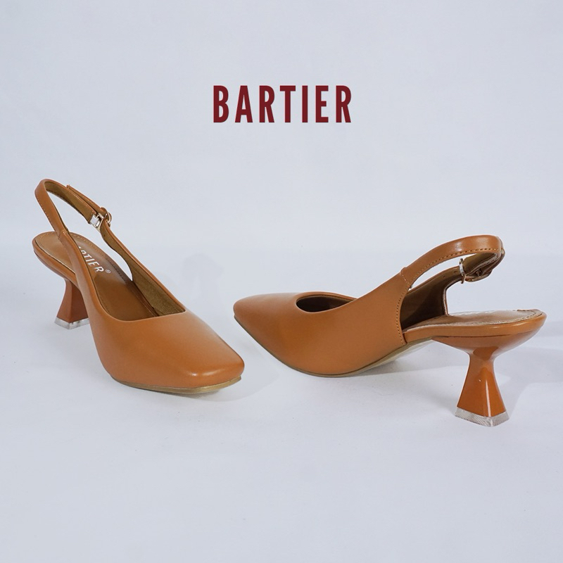 Jual BARTIER - SEPATU KERJA WANITA HAK 7CM HEELS SEPATU TALI | Shopee ...