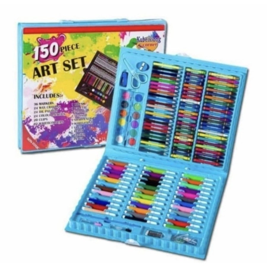 Jual BELLA = ART SET CRAYON SET 68 / 86 / 150 - PENSIL WARNA LUKIS ...