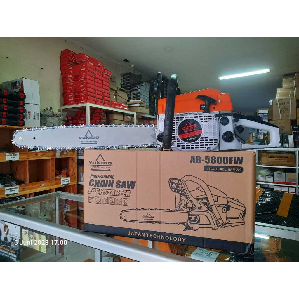 Jual 【COD Mesin Potong Kayu 58CC Mesin sinso senso Chainsaw 2Tak 22inch ...