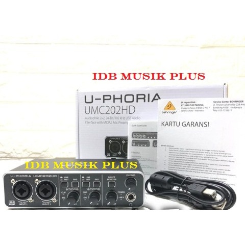 Jual Soundcard Behringer UMC202HD UMC 202HD USB Audio interface ...