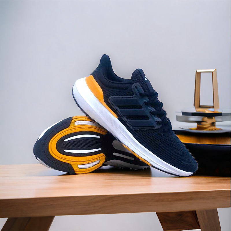 Jual Sepatu Running Adidas Ultrabounce black yellow | Shopee Indonesia