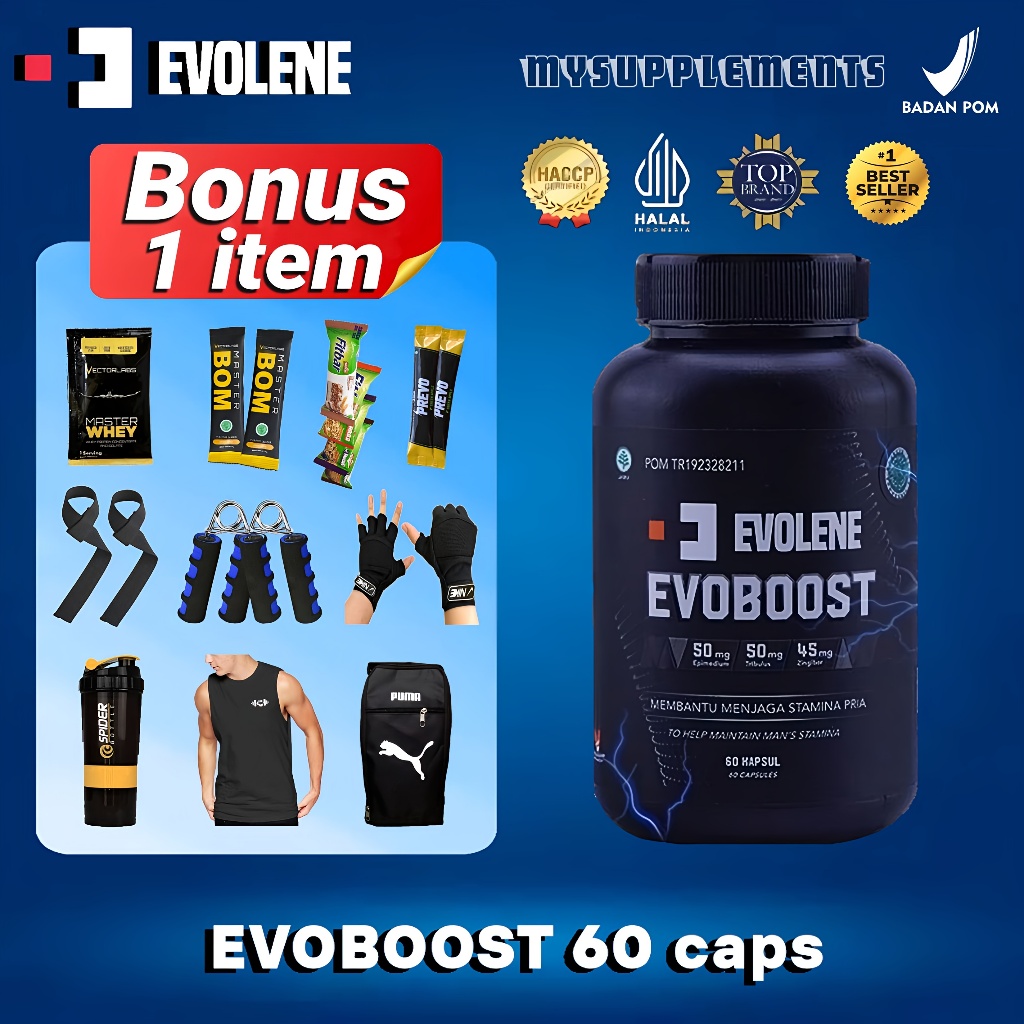 Jual Evoboost Testosterone Booster 60 kapsul Memaksimalkan Pembentukan ...