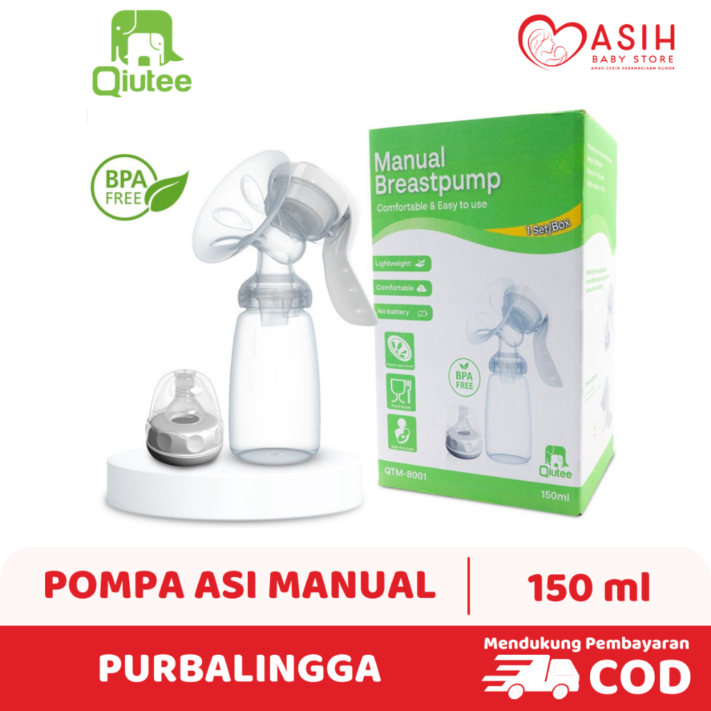 Jual Pompa Asi Manual Qiutee Manual Single Breast Pump | Shopee Indonesia