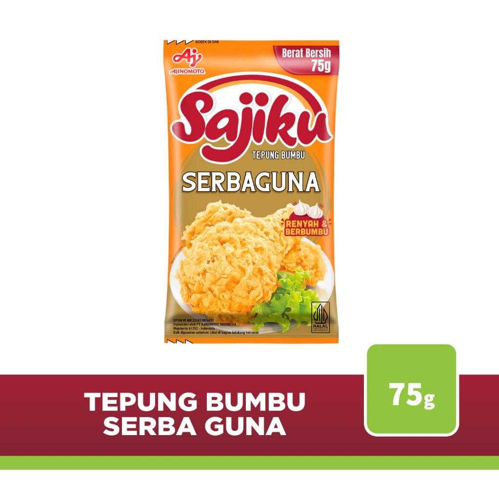 Jual SAJIKU Tepung Bumbu Serba Guna | Tepung Sajiku Serbaguna 75 Gr ...