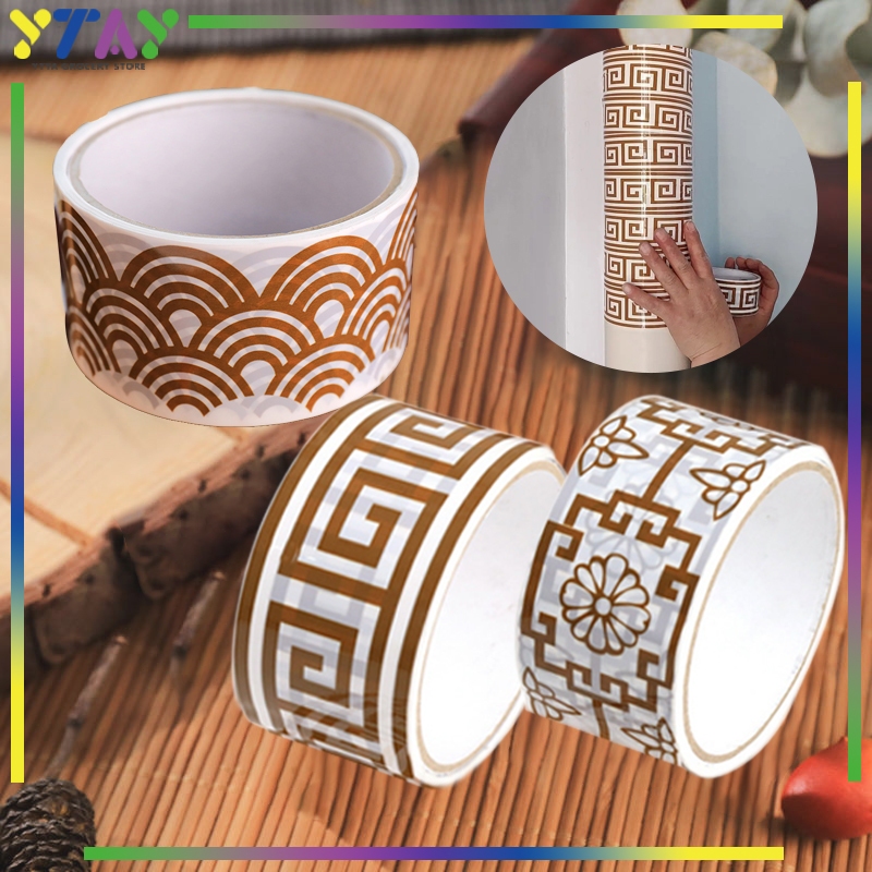 Jual 1 Roll 4.8cm X 15 M /Selotip Emas Stiker/Diy Sticker Scrapbooking ...