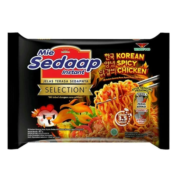 Jual Mie Sedaap Selection Korean Spicy Soup Goreng Kemasan 77 gram ...