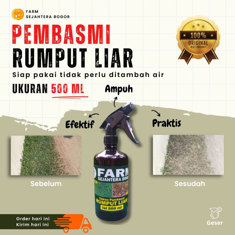 Jual CAIRAN PEMBASMI RUMPUT LIAR 500ml | Shopee Indonesia