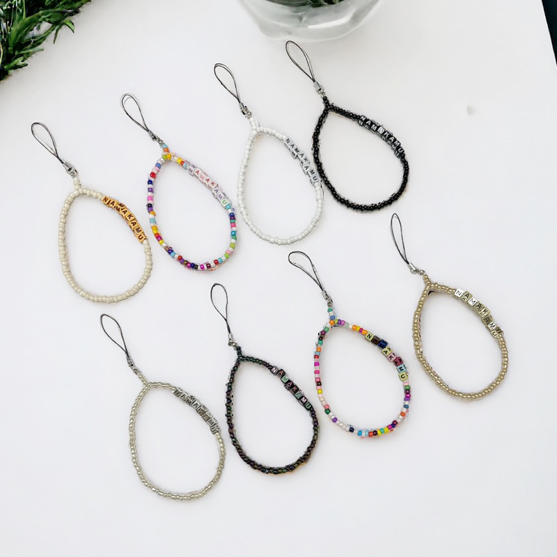 Jual Phone Strap Custom Nama Words Phone Strap Bisa Customize Huruf ...