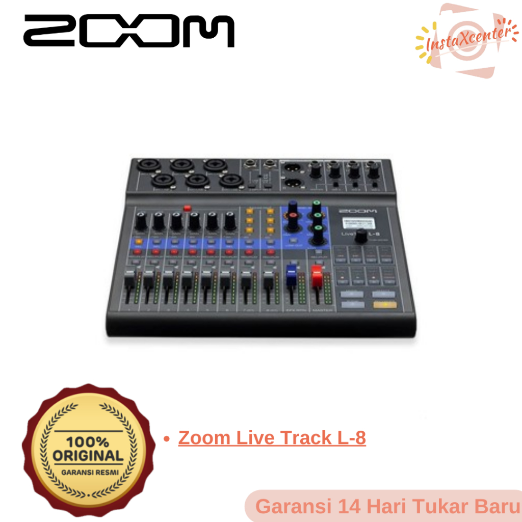 Jual ZOOM Live Track L-8 / L8 LIVETRAK 8-Track Mixer Recorder ORIGINAL ...
