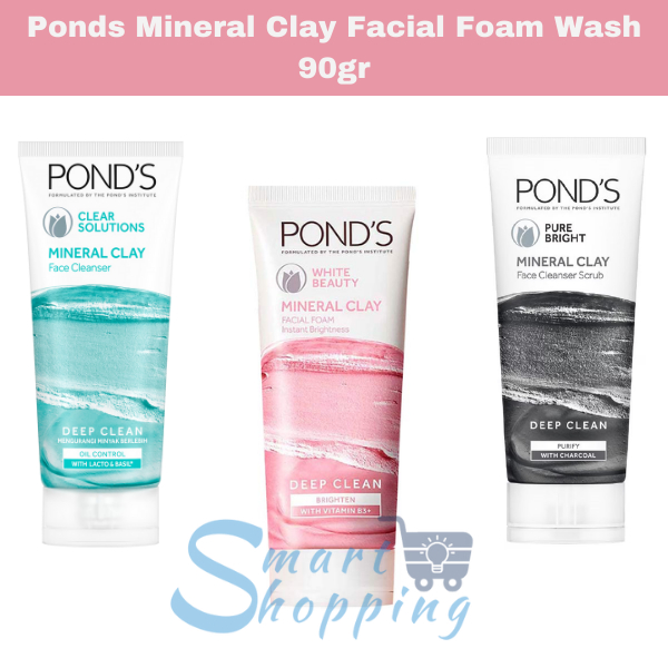 Jual Ponds Mineral Clay Facial Foam Wash 90gr Sabun Cuci Muka | Shopee ...