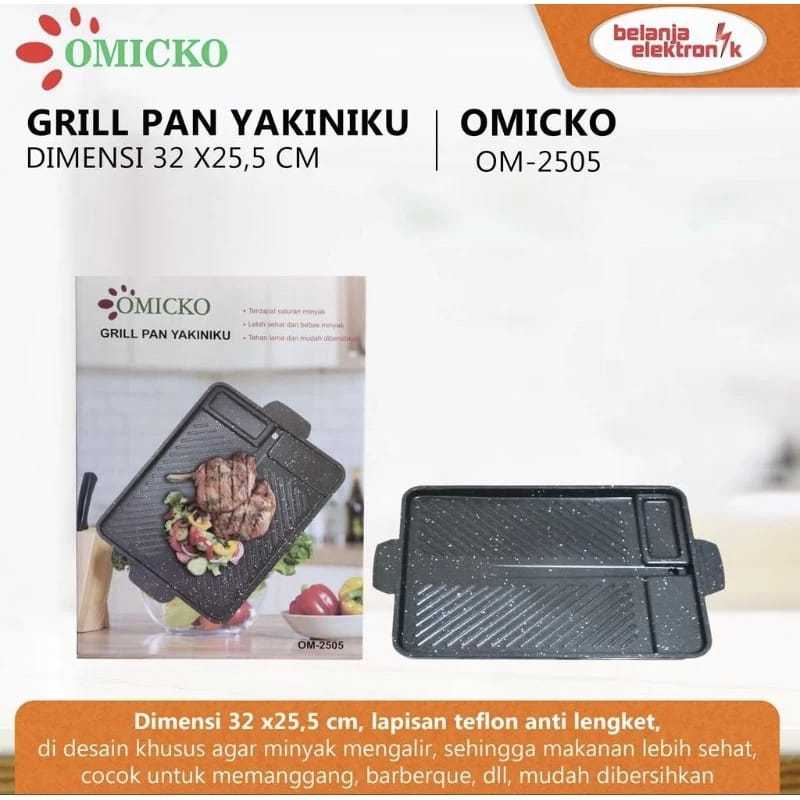 Jual OMICKO Non stick Yakiniku Grill pan BBQ panggangan barbeque ...