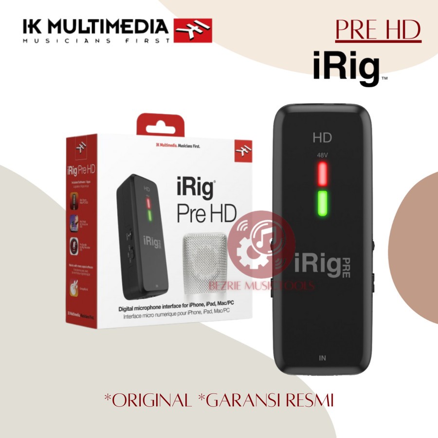 Jual IK Multimedia iRig Pre HD prehd pre-hd Microphone Preamp & Interface | Shopee Indonesia