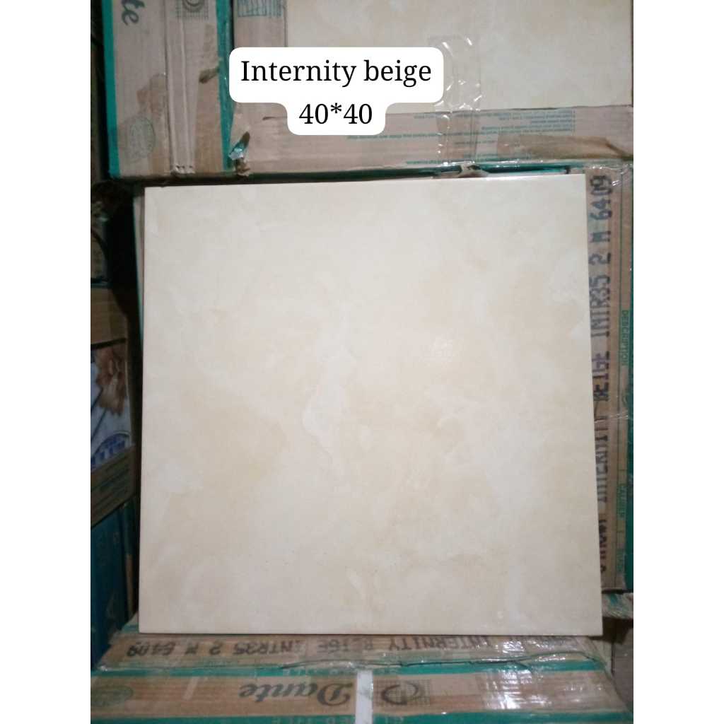 Jual Keramik lantai motif Internity beige ukuran 40x40 | Shopee Indonesia