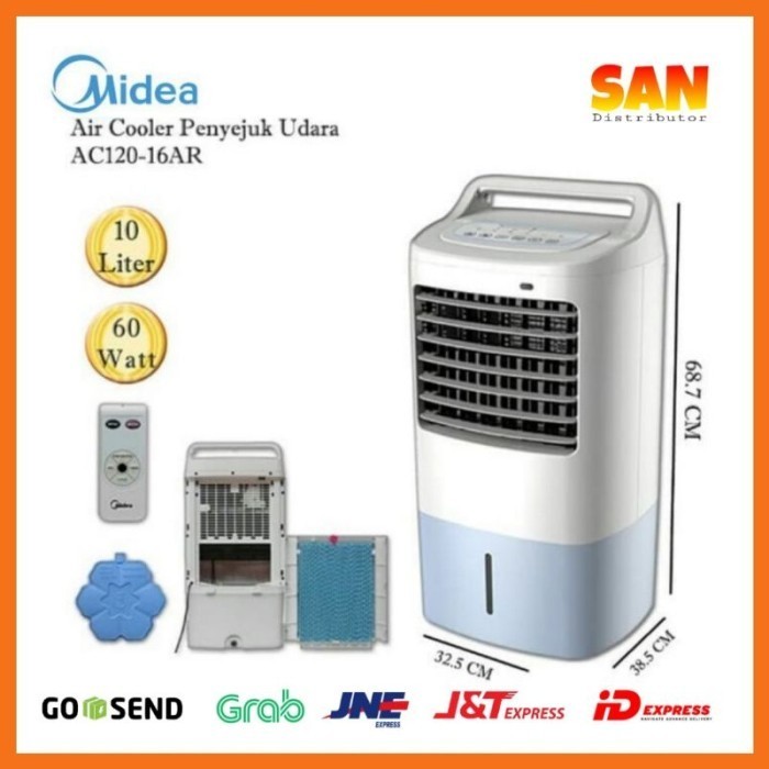 Jual Air cooler Midea AC 120-16AR pendingin ruangan 10 Liter Garansi ...