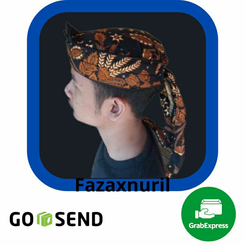 Jual Ikat iket Tradisional sunda udeng jawa motif manggar ukuran dewasa ...