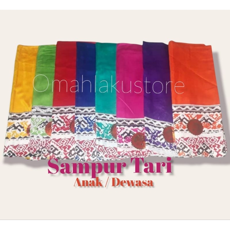 Jual Sampur Tari / Selendang Tari 2,6 Size Anak SD SMP SMA Dewasa ...
