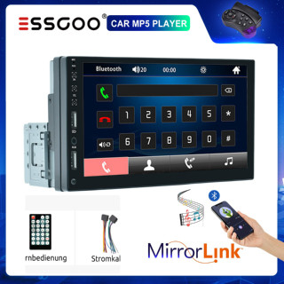 Jual ESSGOO Head Unit 7 Inch 1/2 din Universal Bluetooth Touch Carplay MirrorLink FM USB/AUX ...