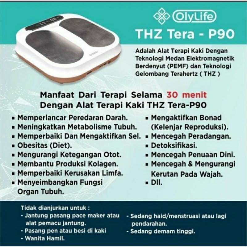 Jual OlyLife THZ Tera-P90 Alat Terapi Kaki dengan Teknologi Gelombang ...