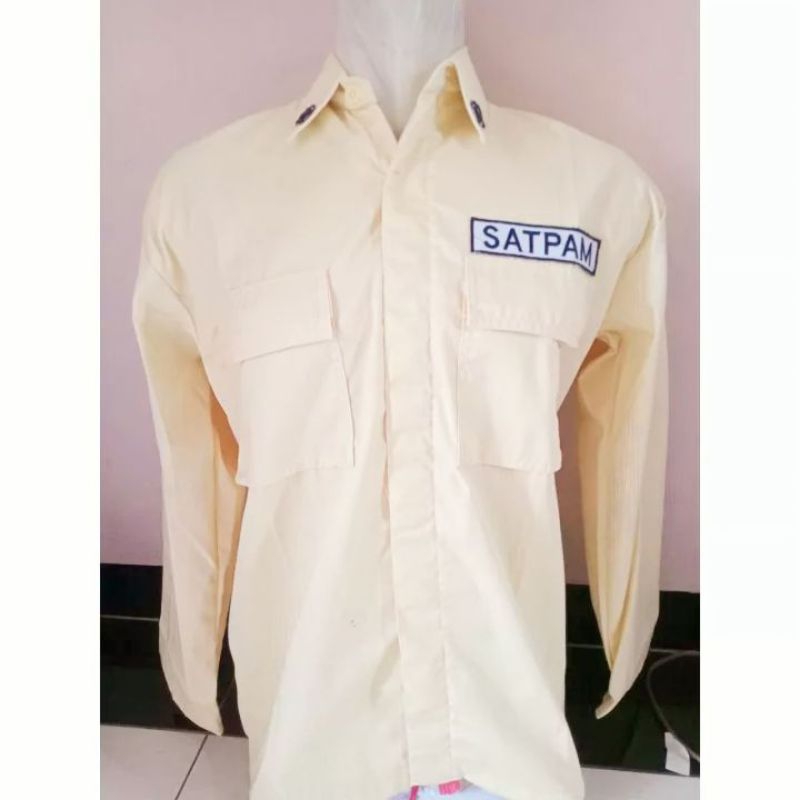 Jual Baju Seragam Satpam Cream Terbaru/PDH/ PDL /Kain Unione Drill | Shopee Indonesia