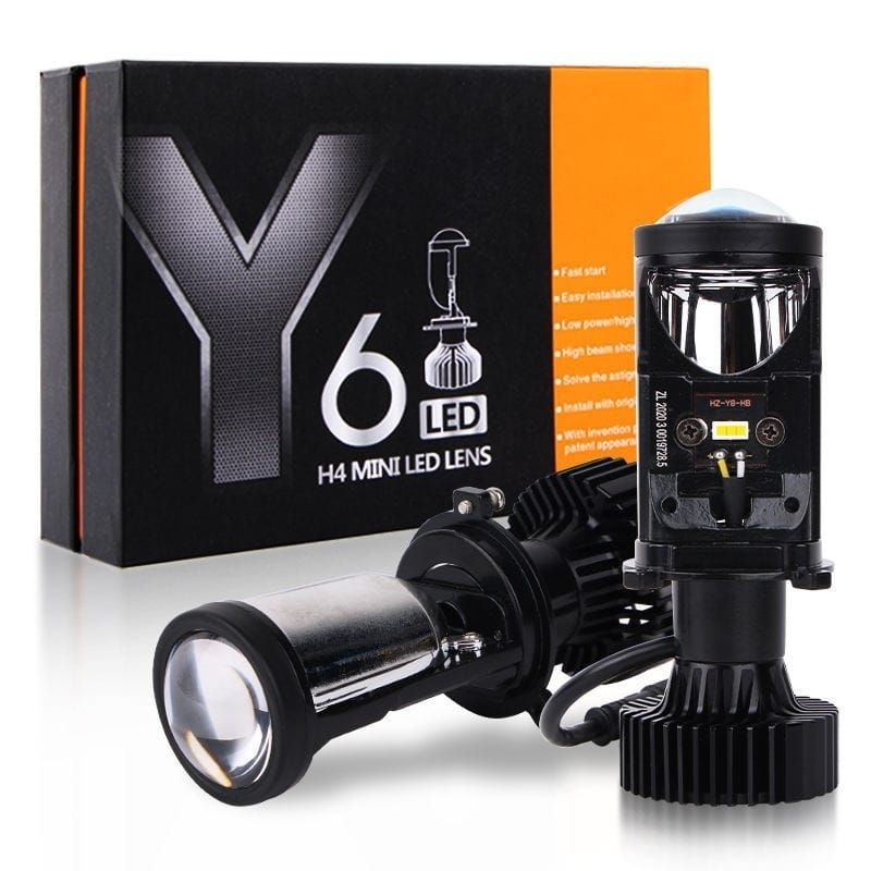 Jual Lampu Led Mobil Motor Mini Projector Projie Y6D H4 50W Super ...