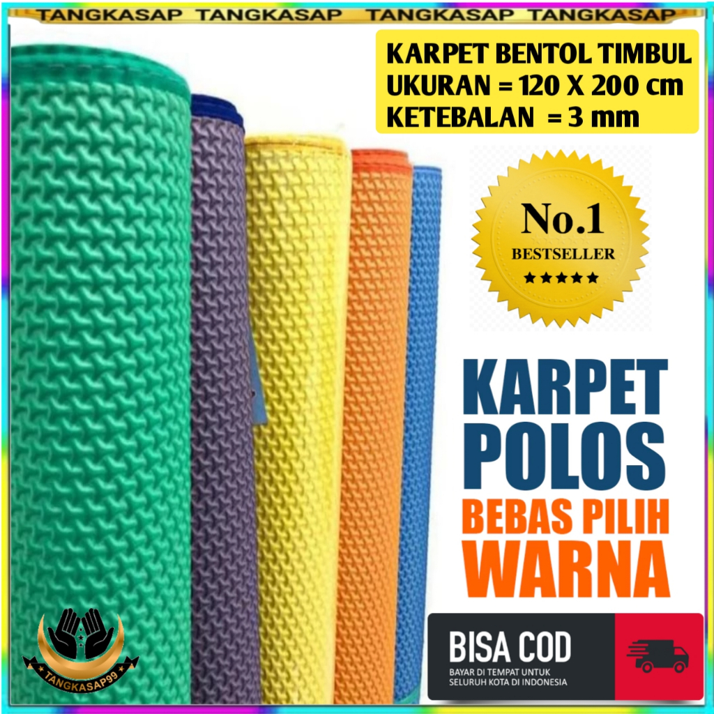 Jual KARPET TIKAR POLOS BENTOL JUMBO 120X180 CM| Karpet spon Mercy ...