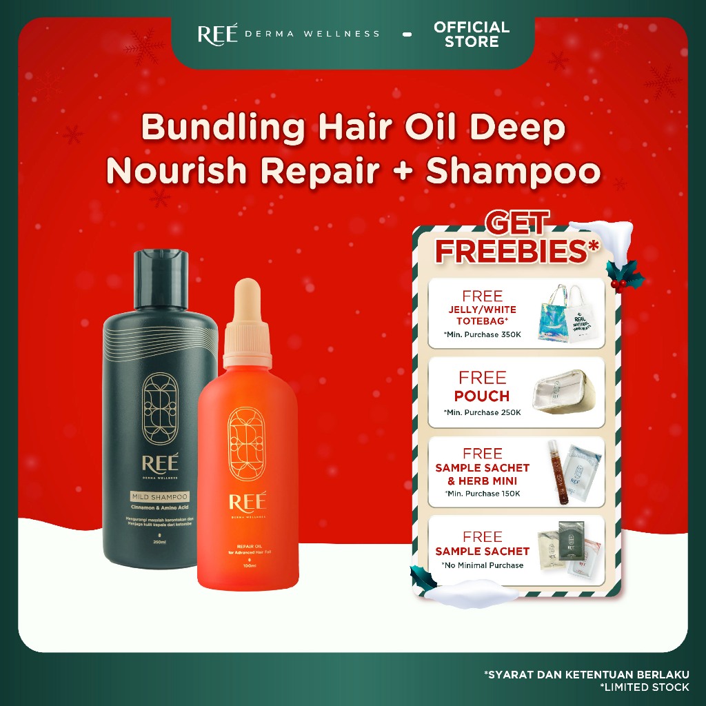 Jual Ree Derma Wellness - Bundle Special Price - Hair Oil Repair 100ML ...