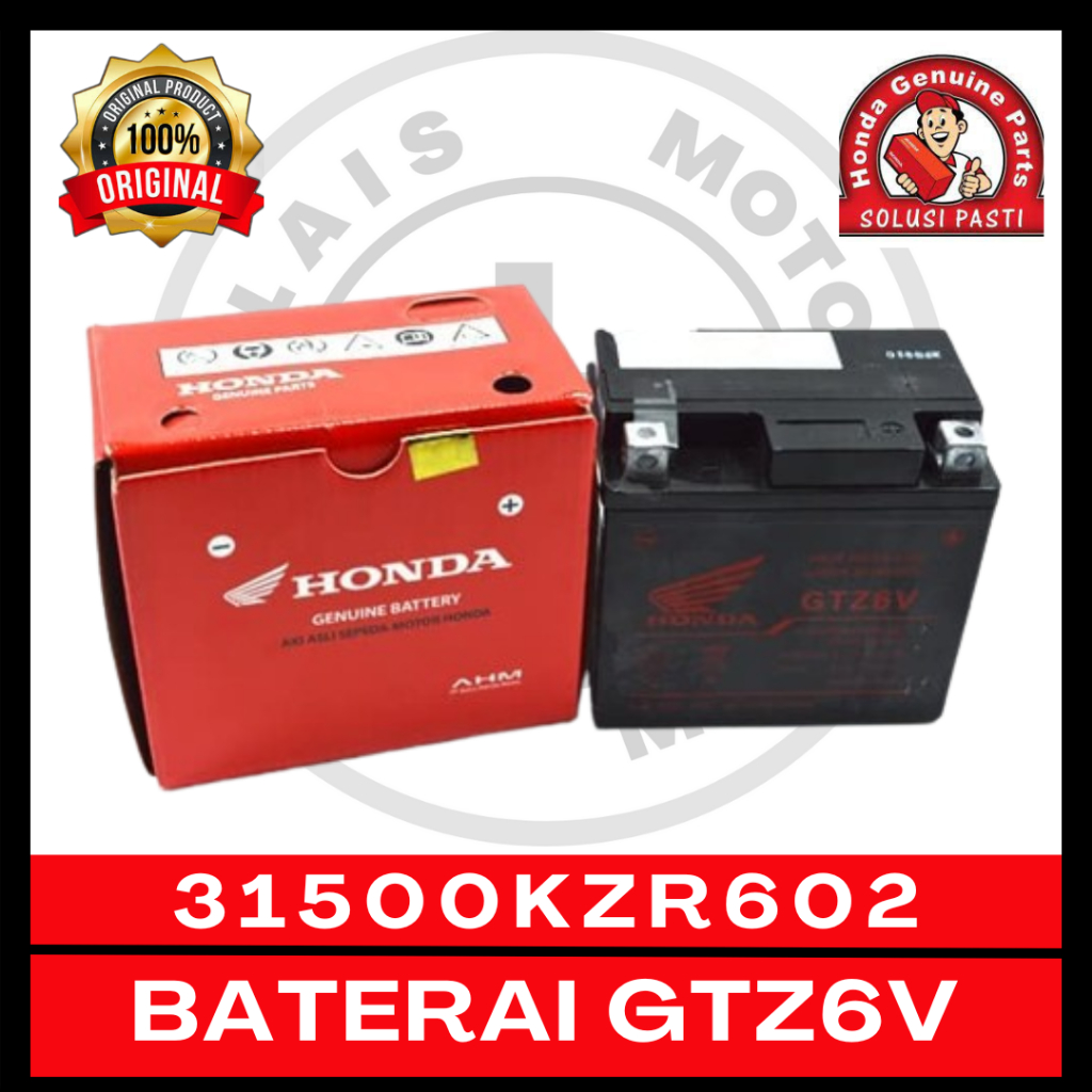 Jual Baterai GTZ6V KZR Vario 125, Scoopy ESP, CBR150R, Matic ISS ...