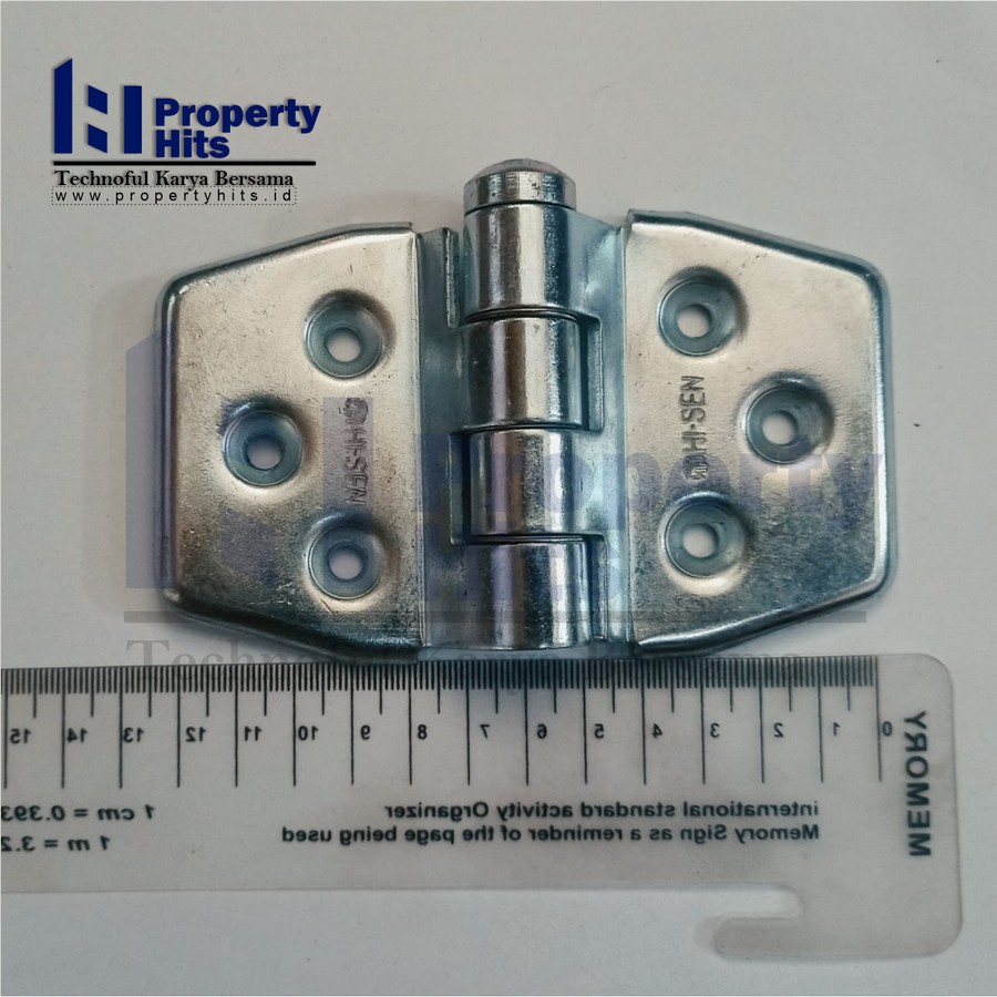 Jual Engsel Tempel atau Engsel Tengah Hisen Bahan Besi Finishing Chrome ...