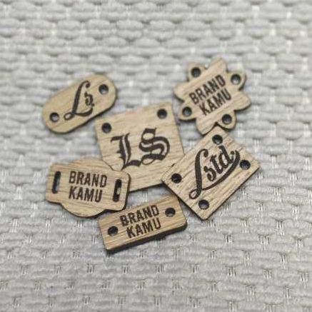 Jual Label Kayu | SMALL | Label Hijab | Label Brand | Label Bahan Kayu ...