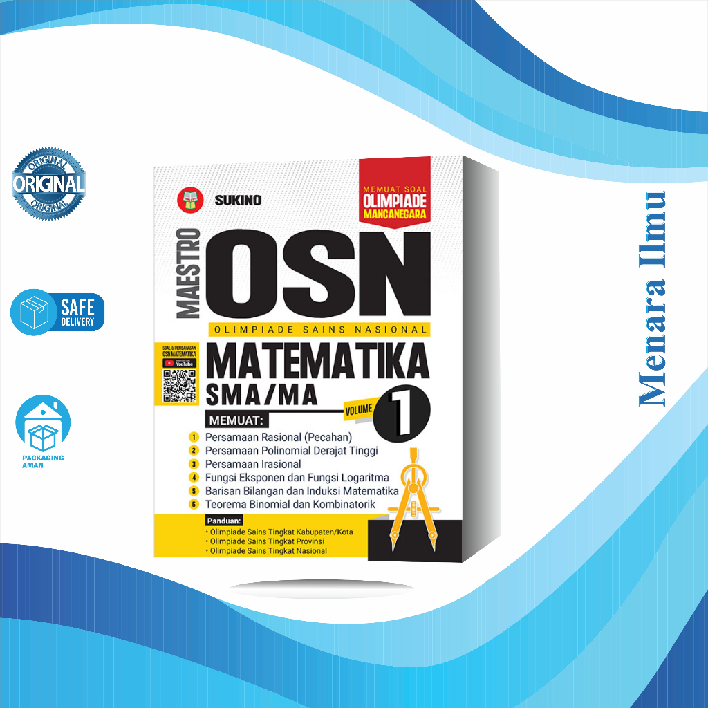 Jual BUKU MAESTRO OSN (OLIMPIADE SAINS NASIONAL) MATEMATIKA SMA/MA VOLUME 1 | Shopee Indonesia