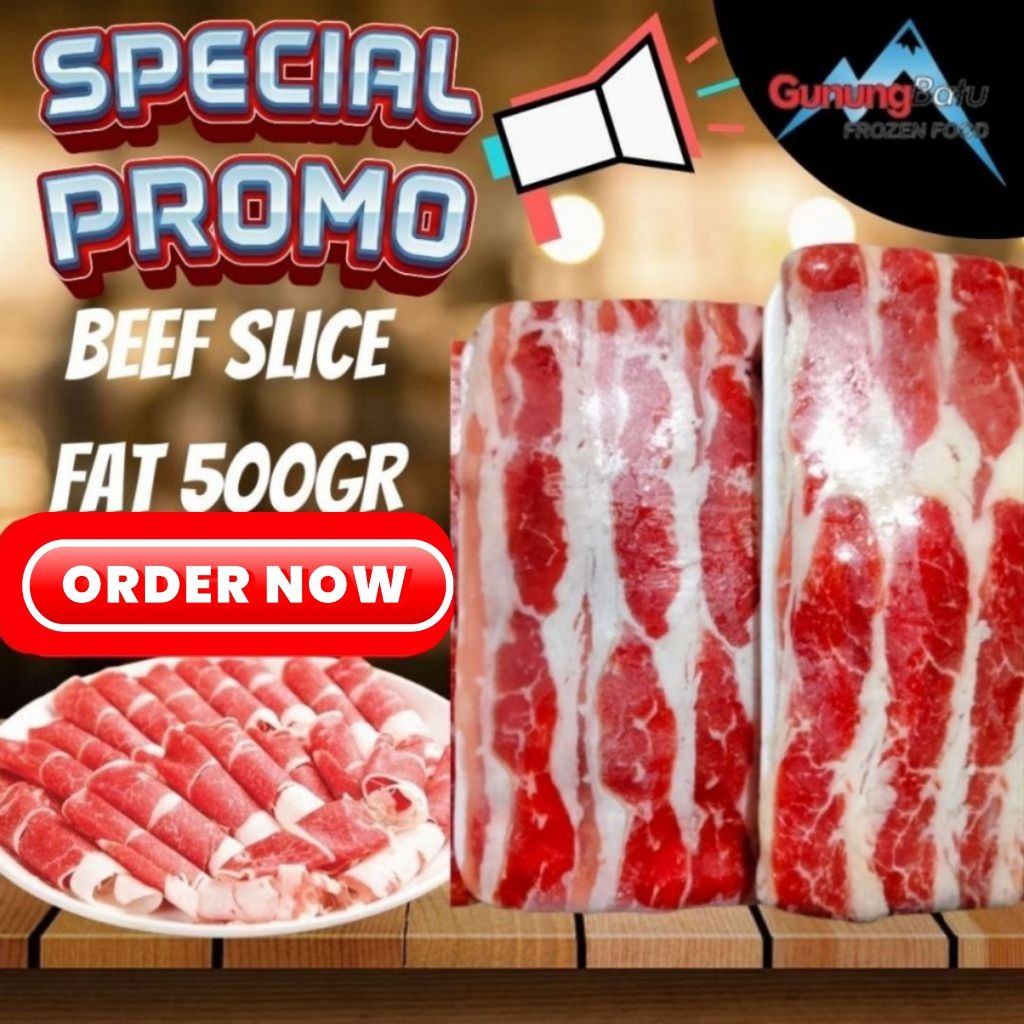 Jual TERLARIS!!! BEEF SLICE FAT 500GR COCOK UNTUK OLAHAN TERIYAKI ...