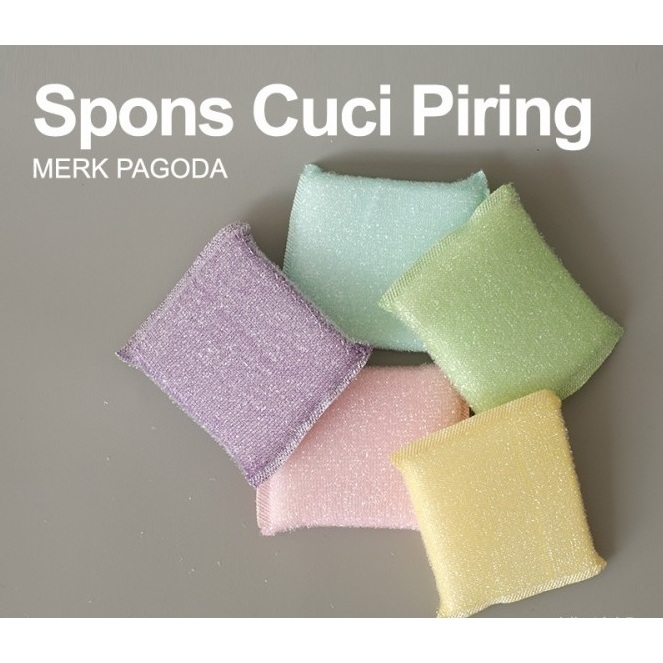Jual [ PONCIL ] SPON KECIL CUCI PIRING SPONS SPONGE BUSA CUCI PIRING ...