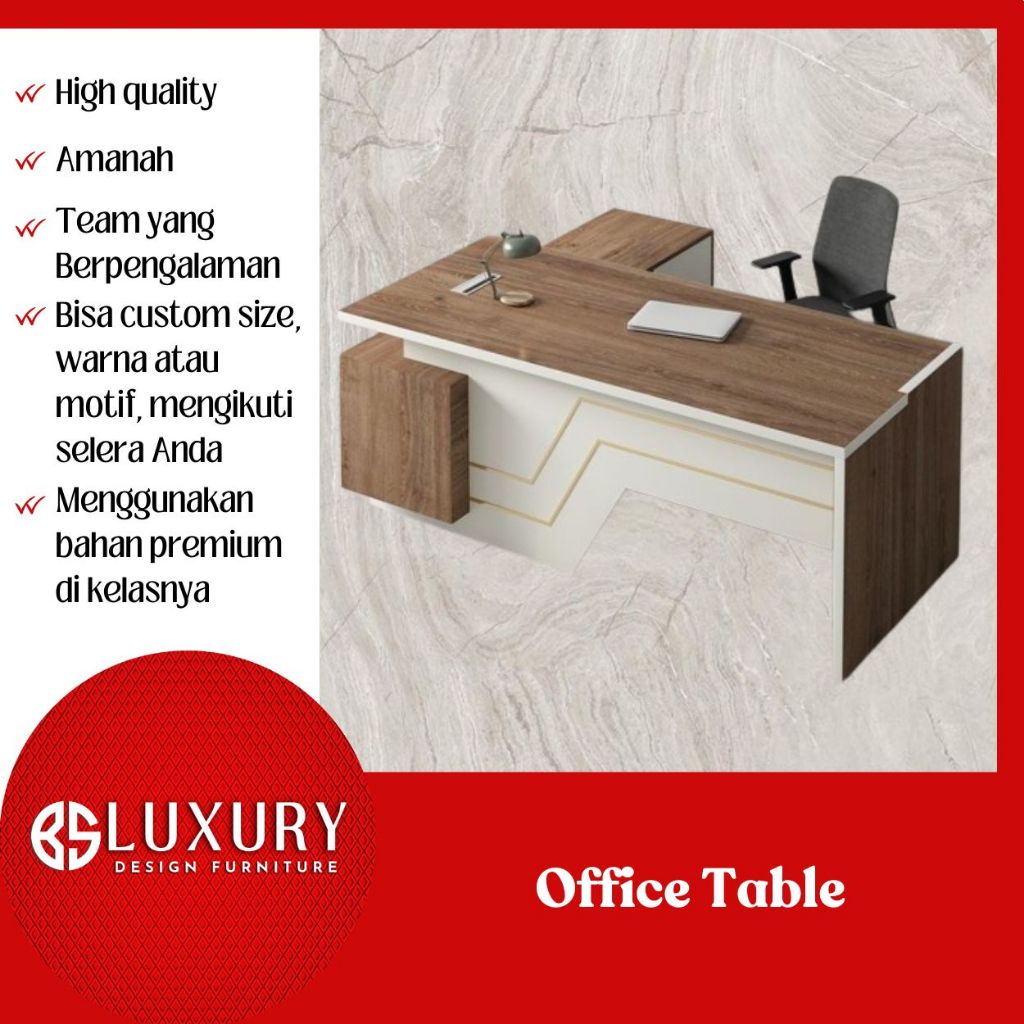 Jual Meja Kantor Meja Direktur Manager Meja Kerja Modern Premium ...