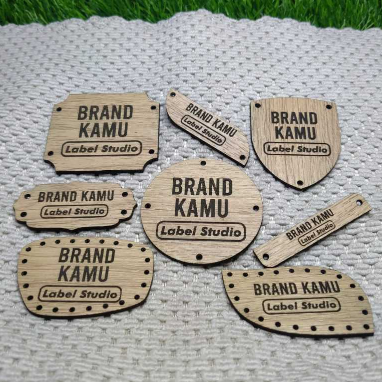 Jual Label Kayu | EXTRA LARGE| Label Hijab | Label Brand | Label Bahan ...