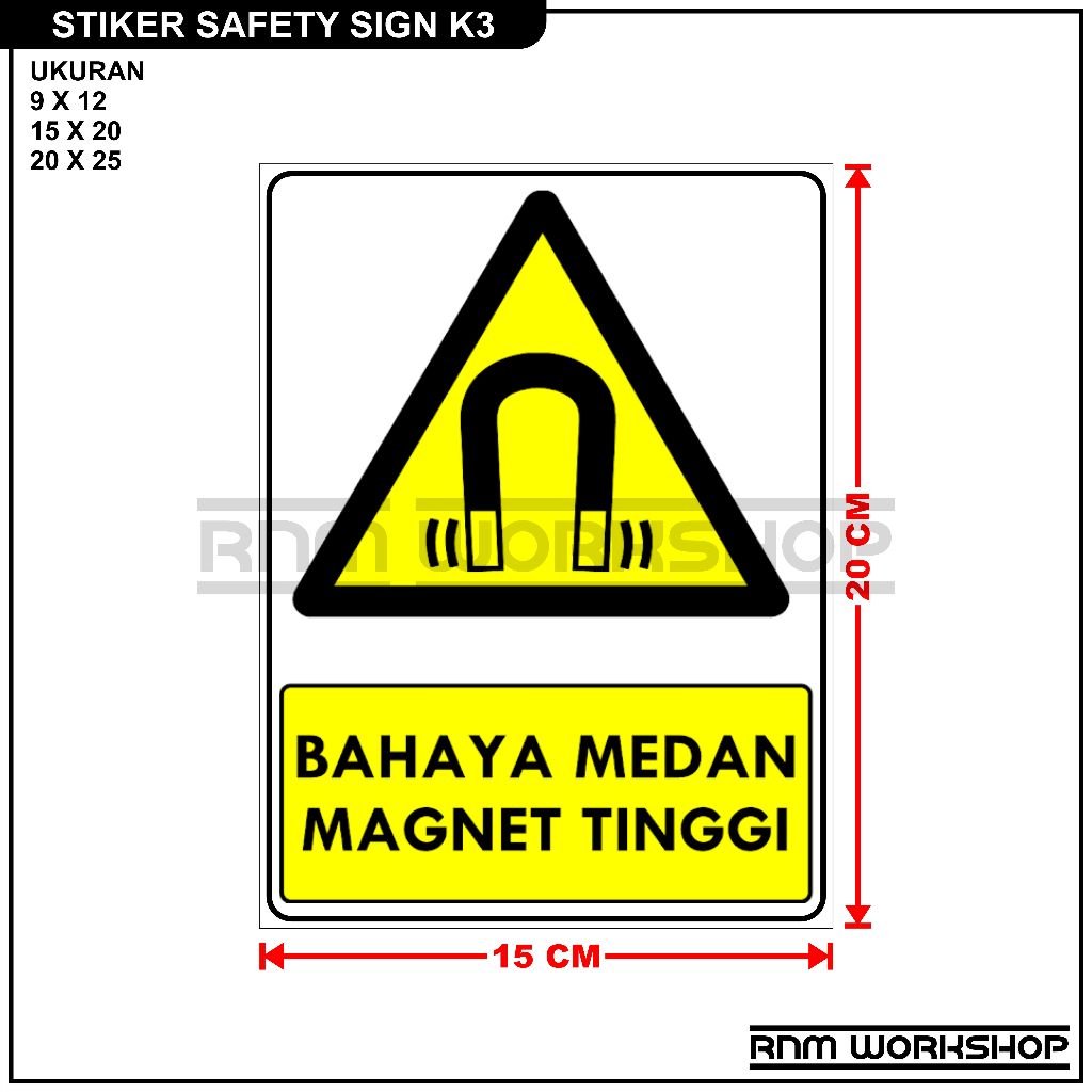 Jual STIKER SAFETY SIGN RAMBU K3 BAHAYA MEDAN MAGNET TINGGI | Shopee ...
