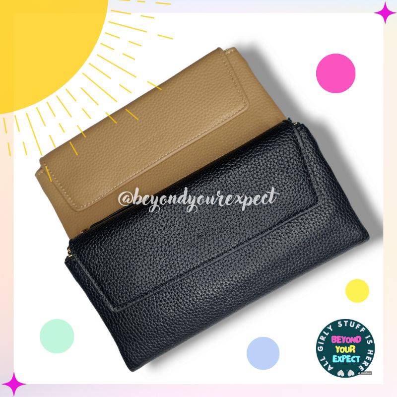 Jual Dompet Lipat Tiga Magnet Tanam Panjang Kulit Jeruk Lentur (Boershi ...