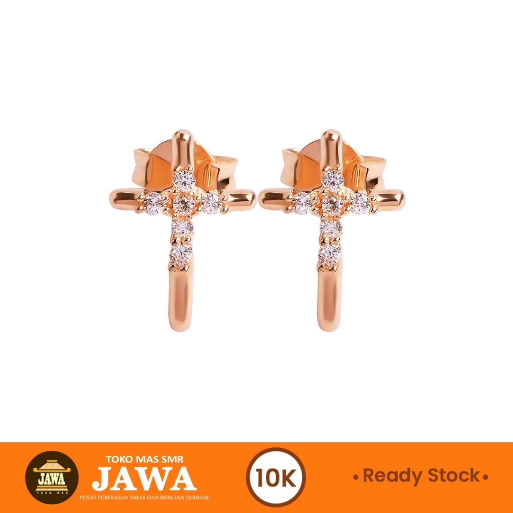Jual Tindik Emas Salib Peter Kadar 10 Karat Toko Mas Jawa | Shopee ...