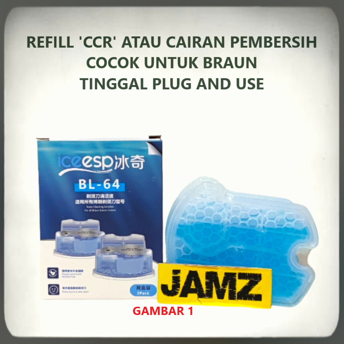 Jual Cairan Pembersih Shaver BRAUN CCR2 CCR4 Clean and Renew Refill ...