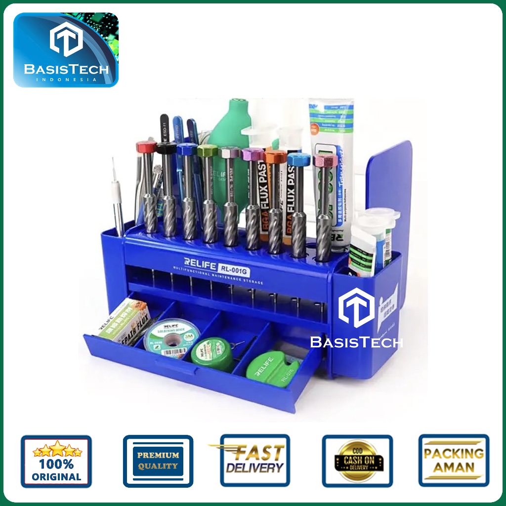 Jual RAK TEMPAT MENYIMPAN ALAT SERVICE OBENG TOOLS RELIFE RL-001G 24 ...