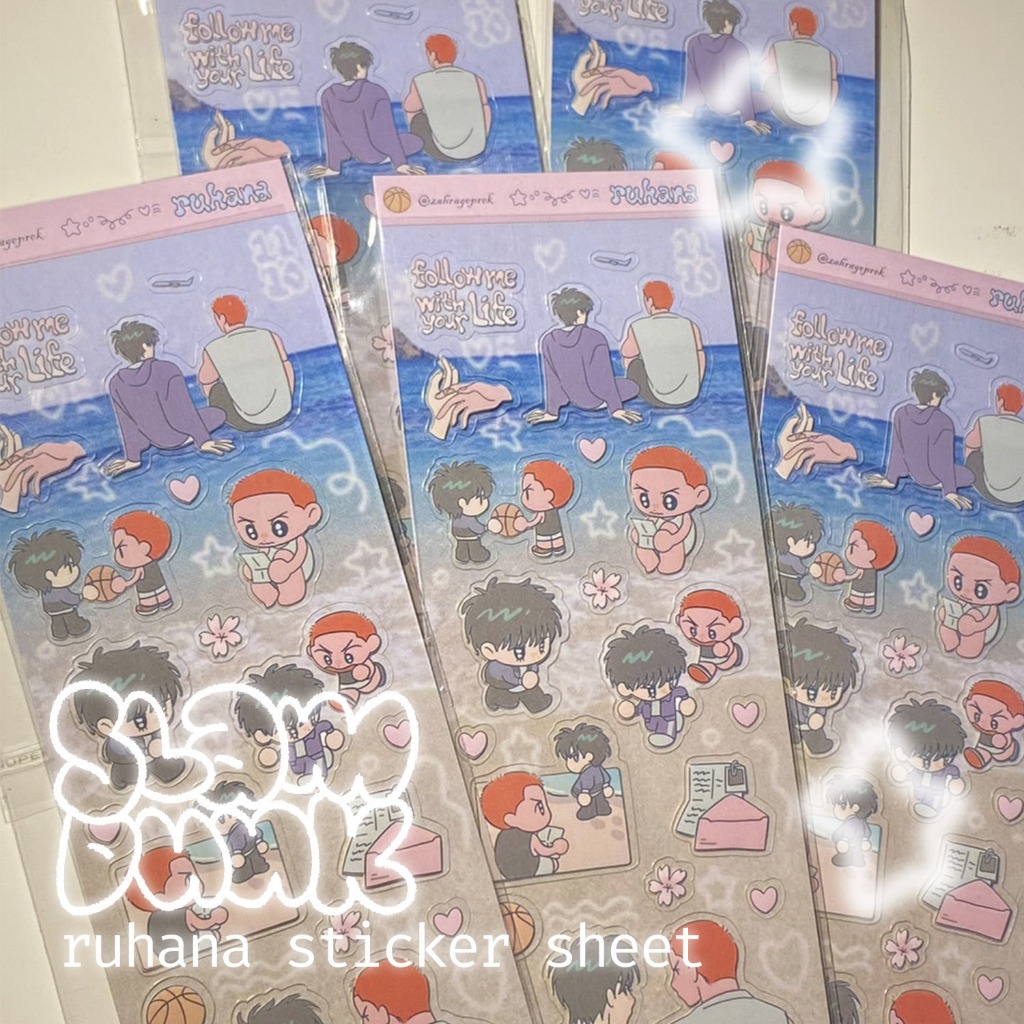 Jual [slam dunk] ruhana sticker sheet by zahrageprek | Shopee Indonesia
