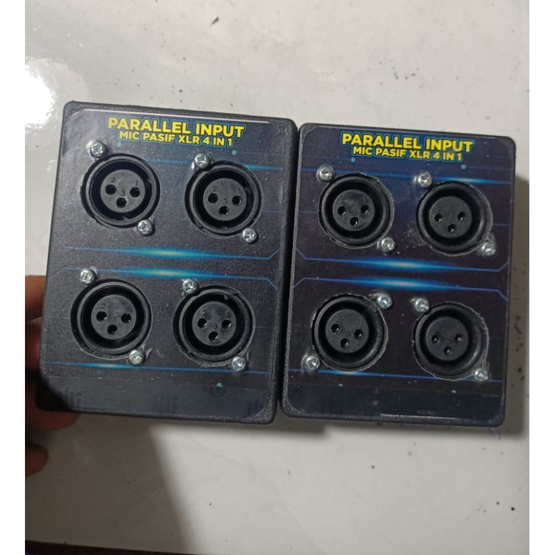 Jual Paralel Microphone Penambah Input Mic 4 Input 1 Output | Shopee ...